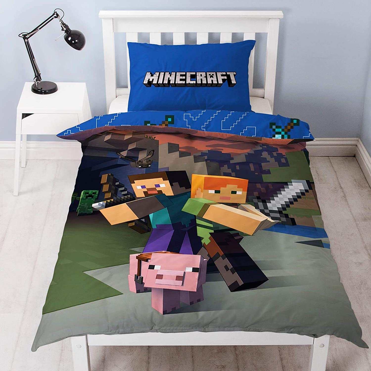 ROPA CAMA MINECRAFT 】 ⭐ Edredones, sábanas, colchas y más de Minecraft 2021
